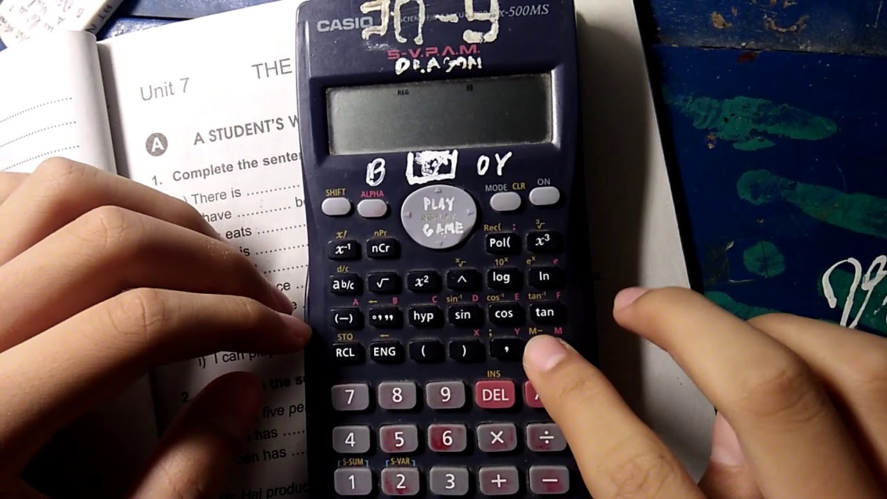 Cách hack máy tính fx-500MS (x^3) - YouTube