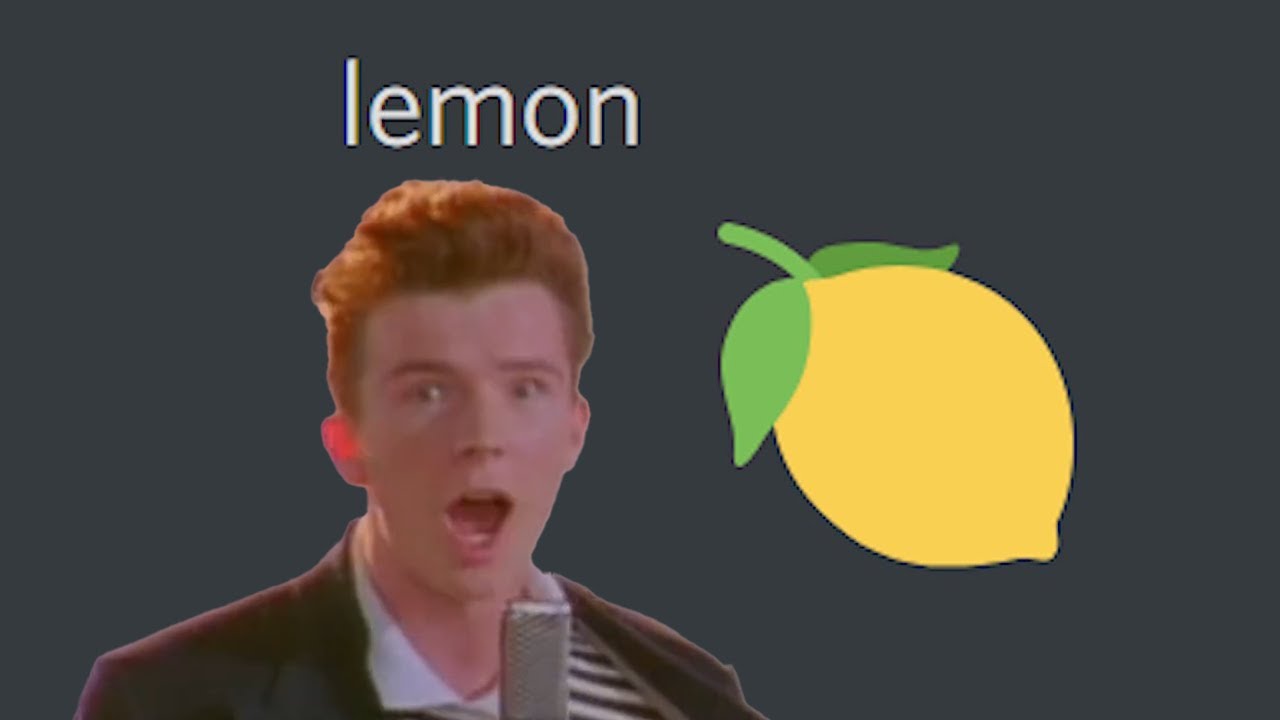 Rick Astley eats a Lemon and Dies - YouTube