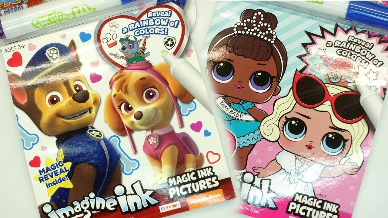 Libros para Colorear de Imagine Ink de La Patrulla Canina y LOL ...