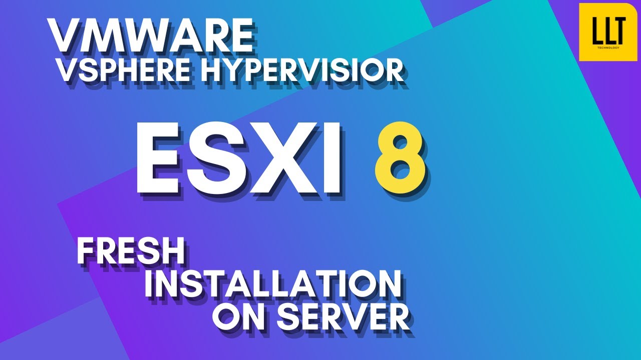 VMware ESXI 8 U2 fresh install and initial configuration on HPE server ...