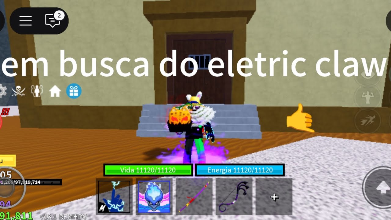 Em busca do eletric claw no blox fruits @SenhorDeTerno123 ...