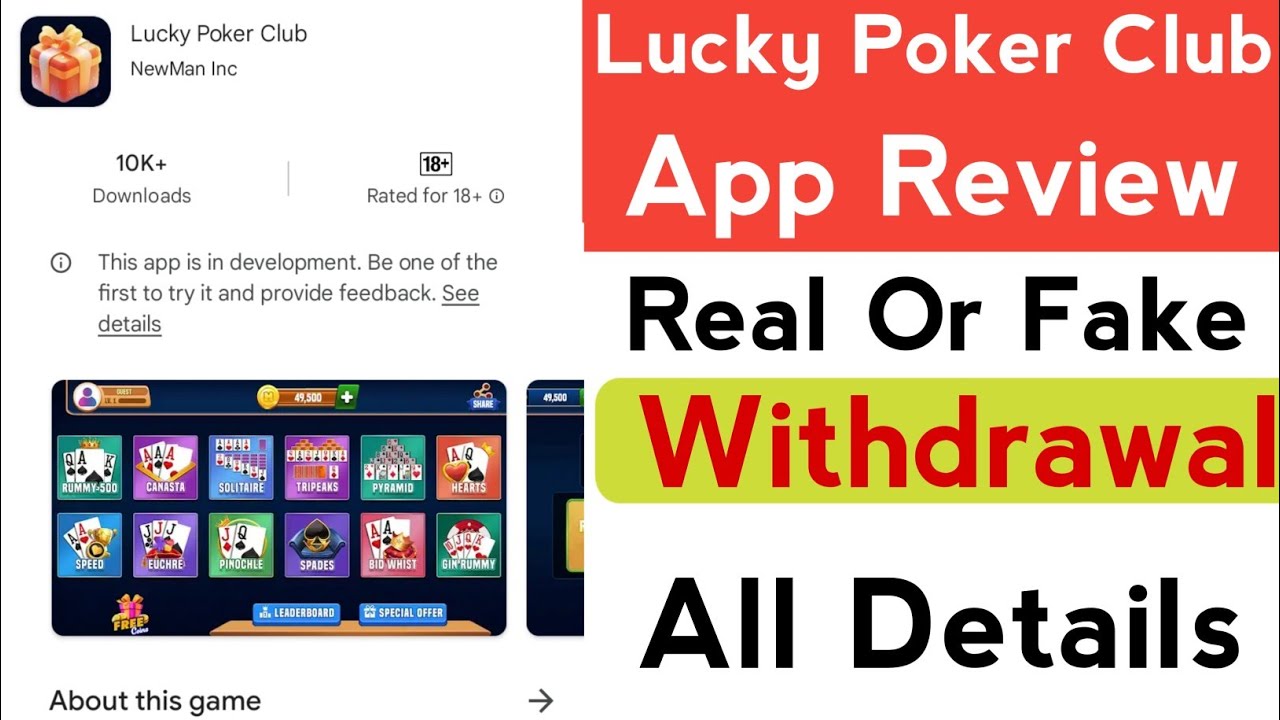 Lucky Poker Club Real or Fake | Lucky Poker Club Withdrawal | Lucky ...