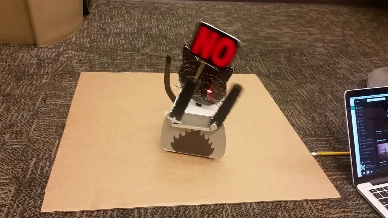 Dancing Grumpy Cat Robot - YouTube