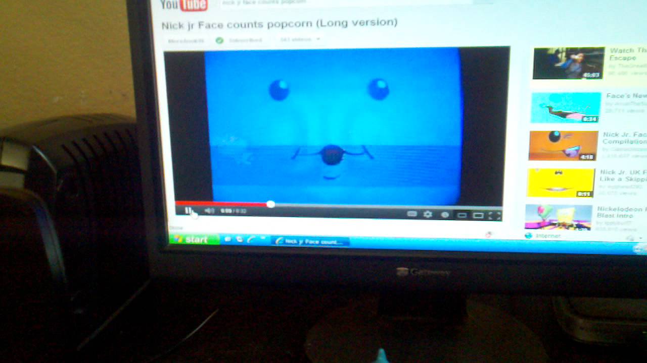 Nick jr face counts popcorn long version - YouTube
