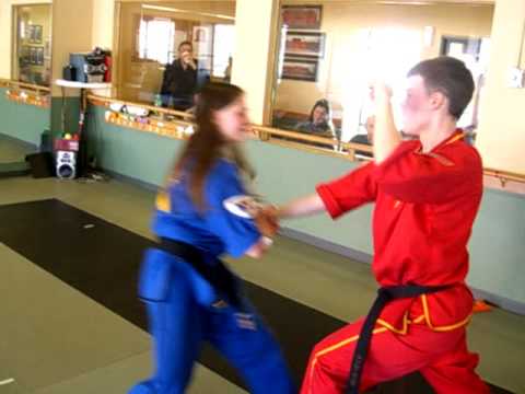 First degree black belt self defense demonstration (take down) - YouTube