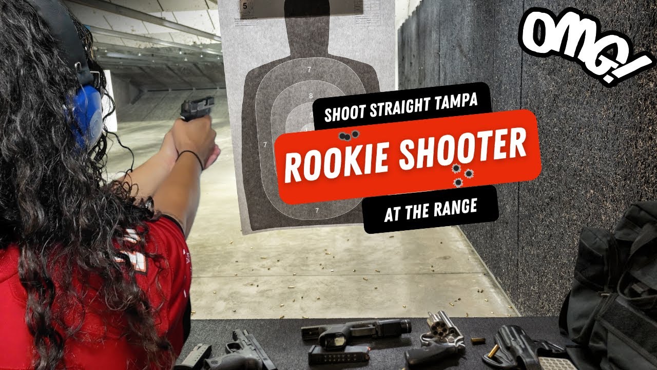 Rookie Learning to Shoot a Gun – First Time at the Range! - YouTube