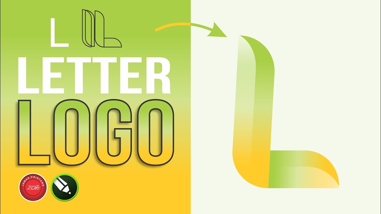 Logo Design in CorelDraw How to Make Letter l Logo - Graphic Design ...