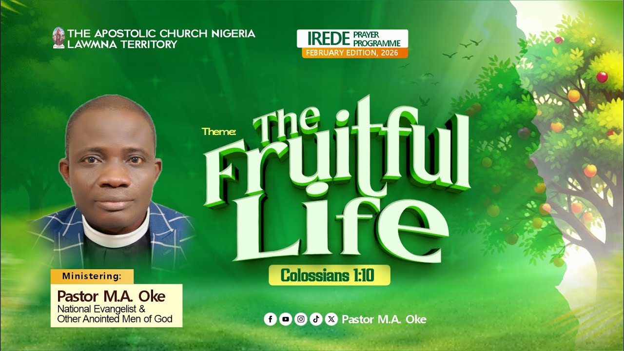 IREDE PRAYER PROGRAMME || FEBRUARY EDITION, 2026 || February 06, 2026 ...