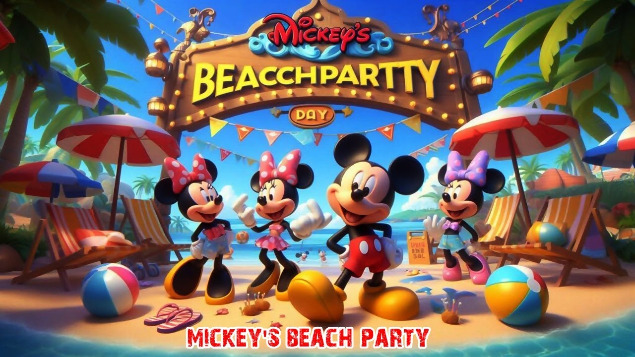 Mickey's Beach Party | Fun in the Sun with Mickey and Friends! - YouTube