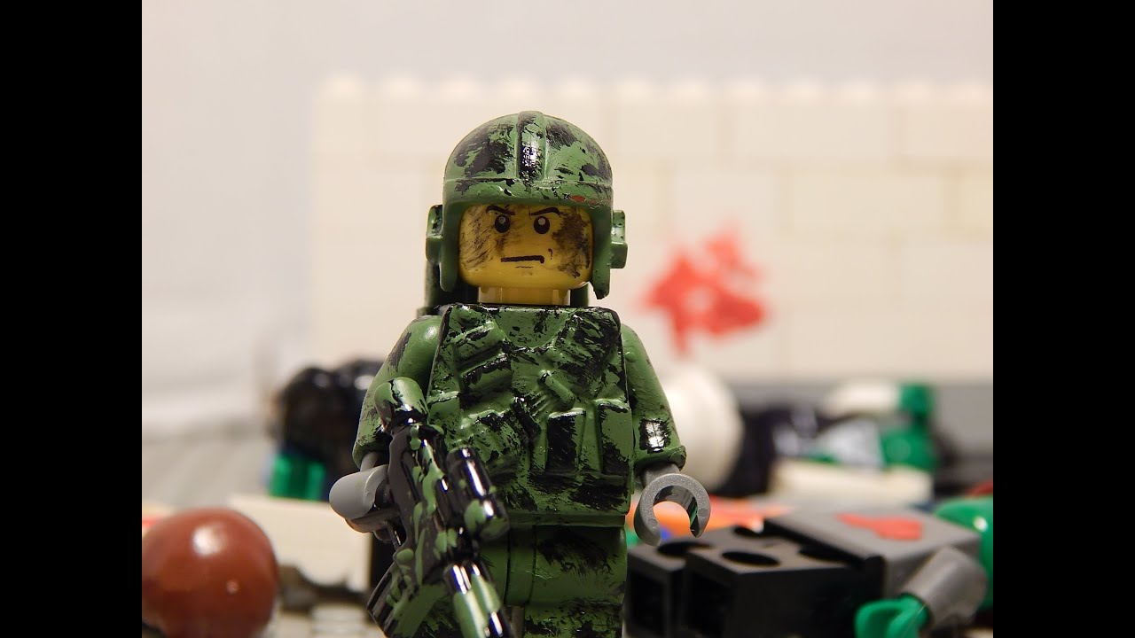 Custom Painted Lego Modern Paratrooper - YouTube