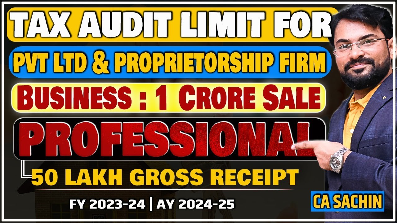 Tax Audit की नई Limit जारी For AY 2024-25 | 1 September 2024 से लागू ...