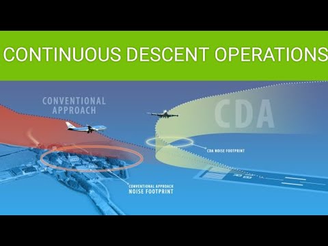 CONTINUOUS DESCENT OPERATIONS [CDO] VS CONVENTIONAL APPROACH - YouTube