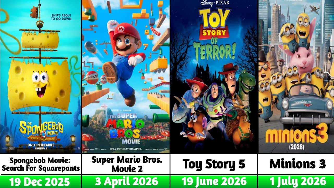 Every Animated Movies Sequels 2025–2032 | Confirmed, Released ...