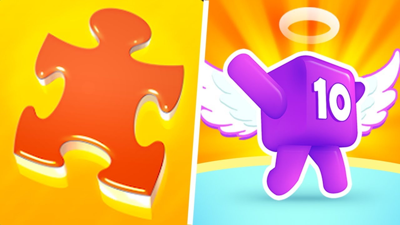 Merge Jiggly Puzzle vs Level Up Number - 123456789 Number Mini Gameplay ...