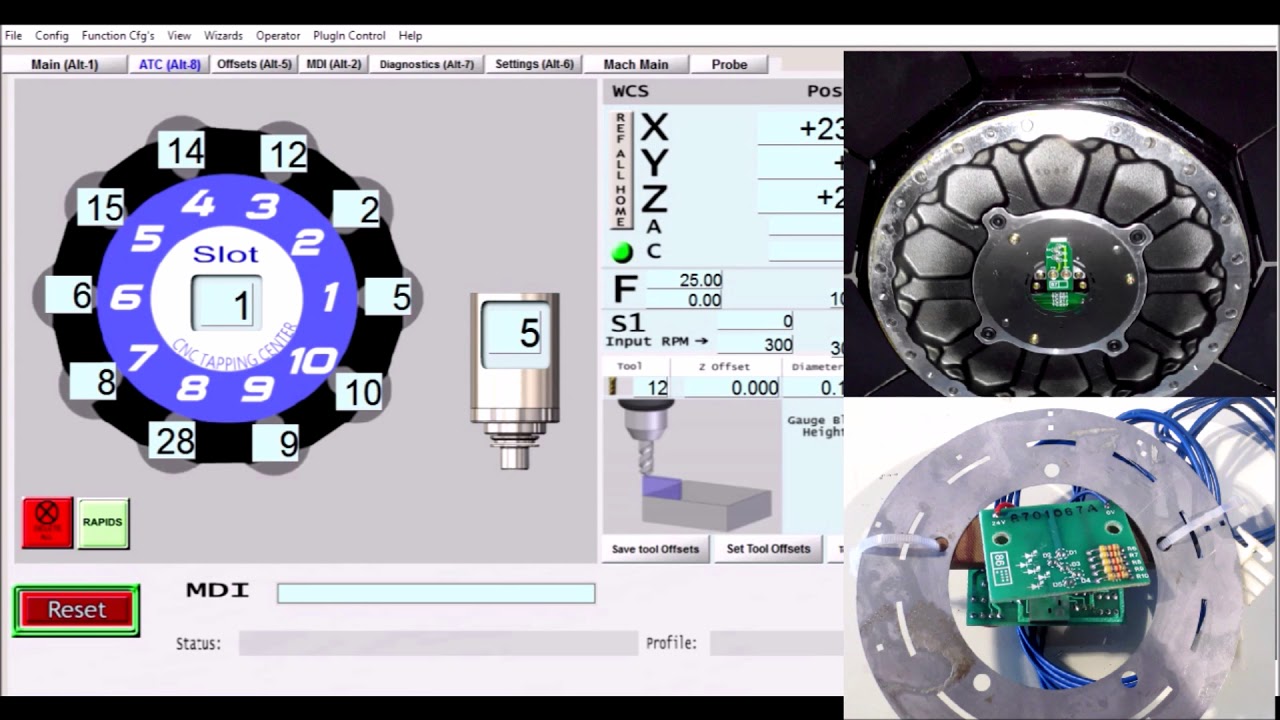 Brother Tapping Center Mach 3 Screen set - YouTube