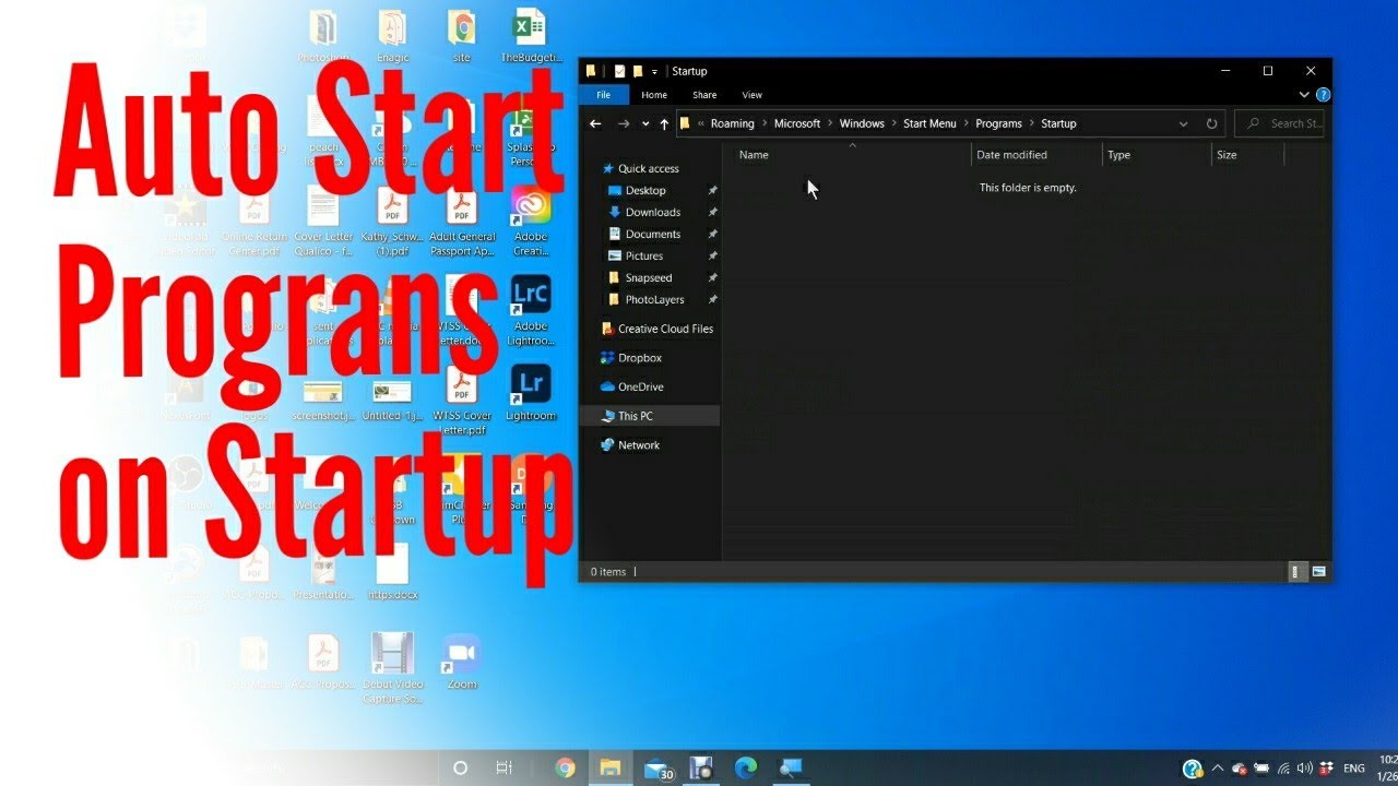 How to Start Programs Automatically on Startup - YouTube