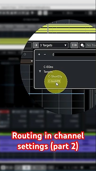 Routing in Cubase channel settings (part 2) #shorts - YouTube