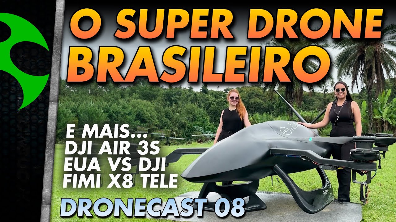 O SUPER DRONE brasileiro, DJI Air 3S, FIMI X8 Tele Pro, Airbus ...