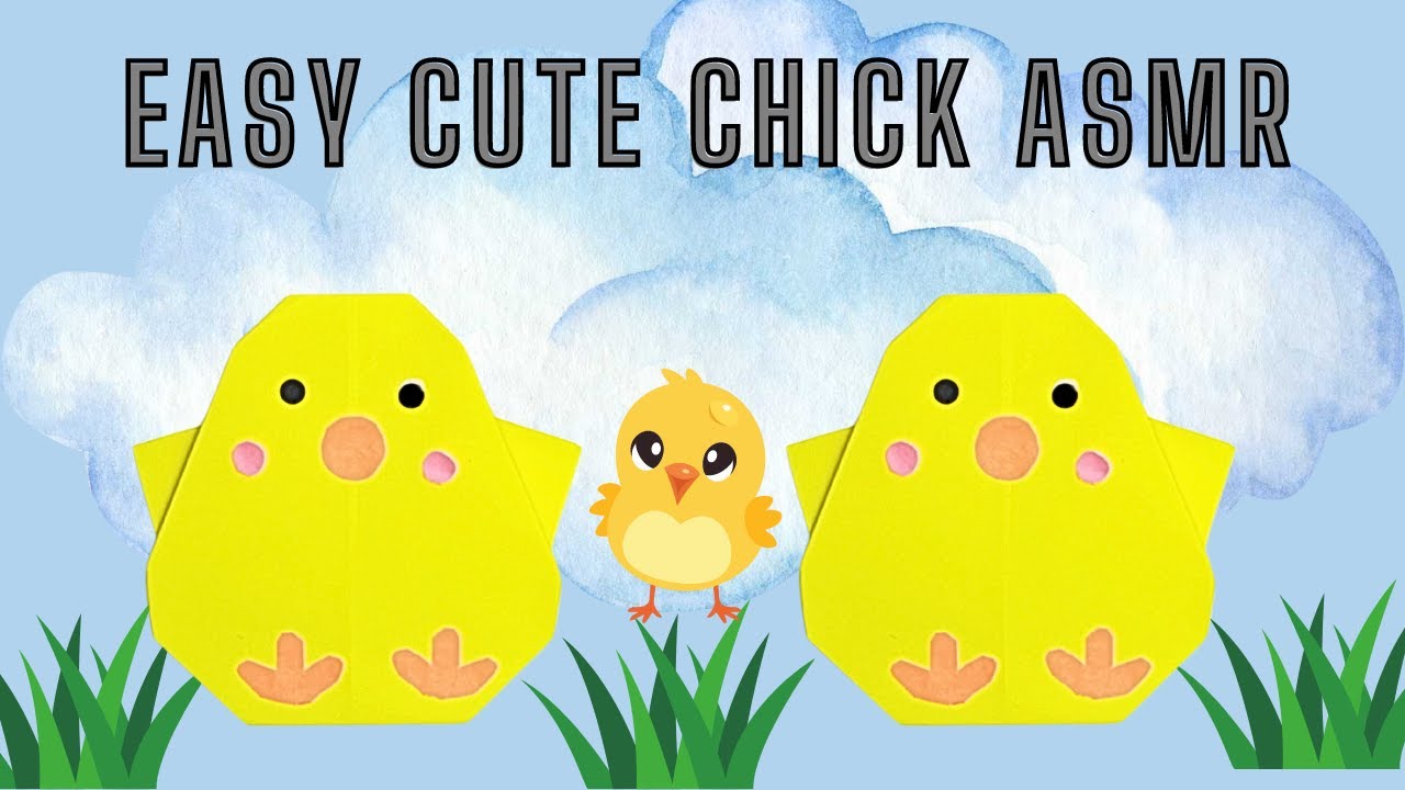 Origami Easy Cute Chick ASMR | How to make paper chick | How to make ...