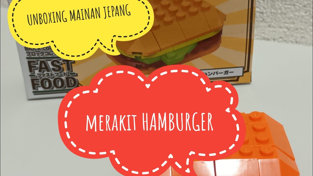 HAMBURGER ENAK unboxing mainan Jepang - YouTube