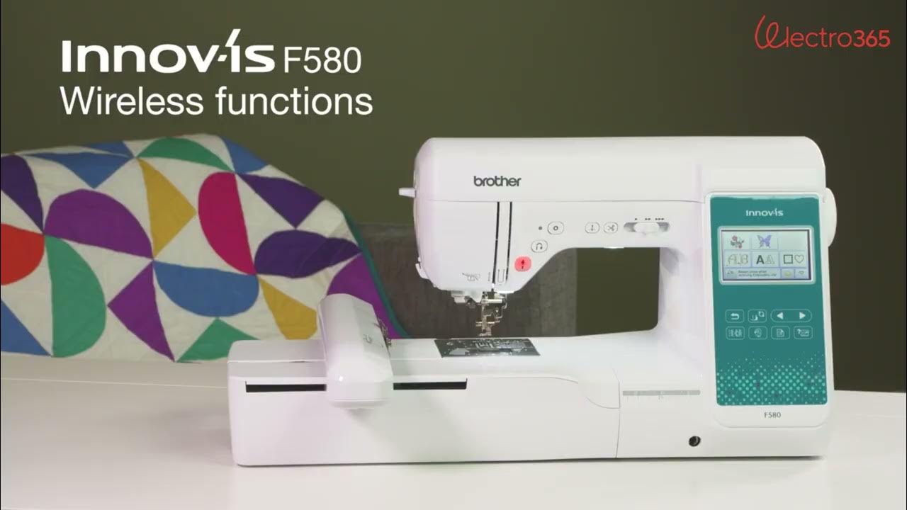 Brother F580 - Coser y Bordar - Conexión WIFI - YouTube