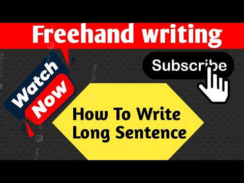 Freehand writing || How To write long sentence by Wasik Billah Asif ...