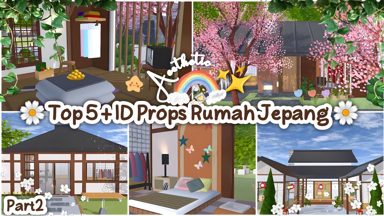 Top 5 + ID Props Rumah Jepang 🇮🇩 Aesthetic : Sakura School Simulator - YouTube