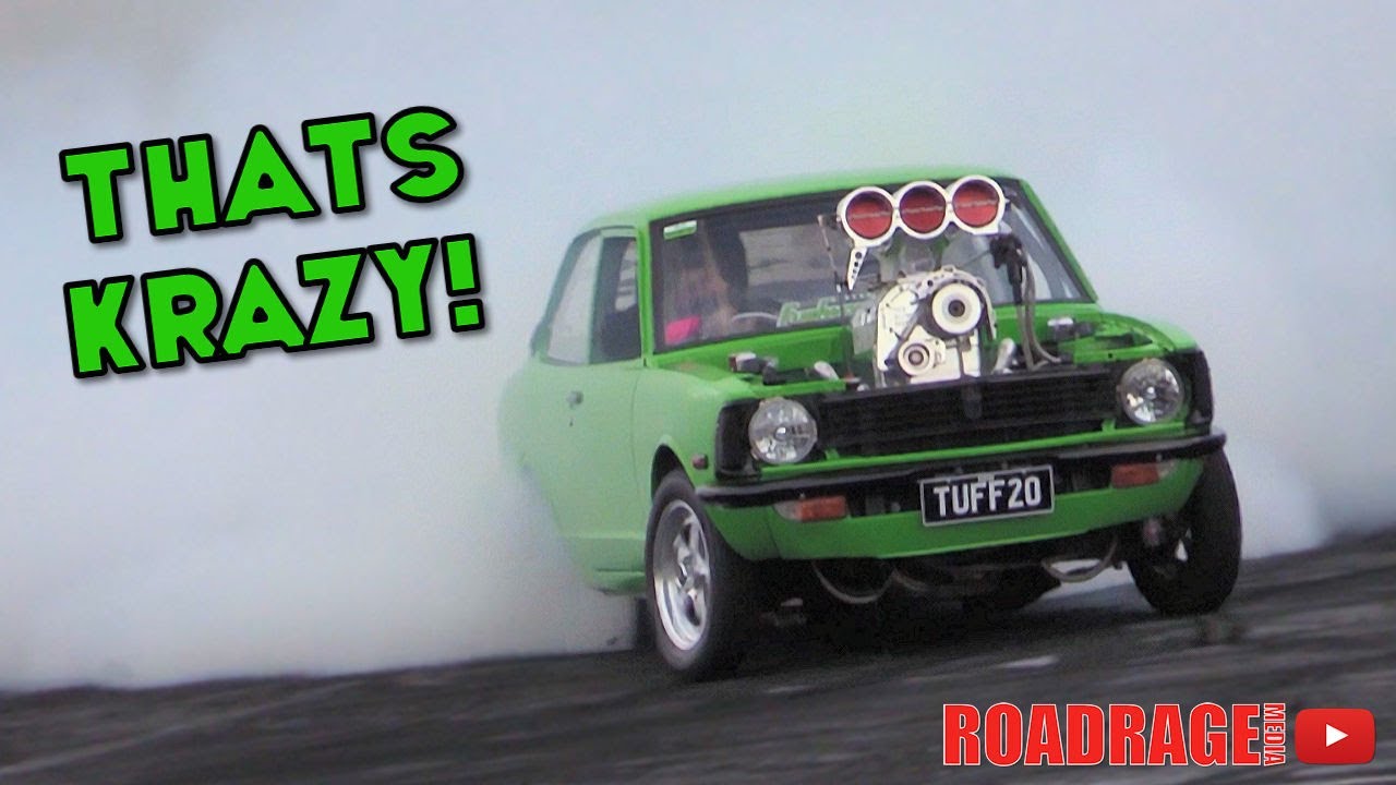 Green & Mean! - Krazy Corolla burnout beast - YouTube