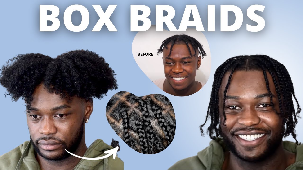 LONG Single/Box Braids Tutorial | Hairstyles for Black Men - YouTube