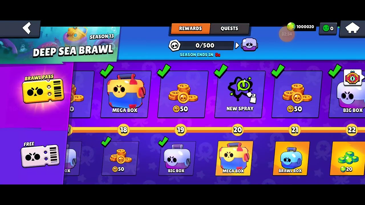 I Got 28950 TOKENS NONSTOP! 86 QUESTS! 65 TIERS - Brawl Stars - YouTube