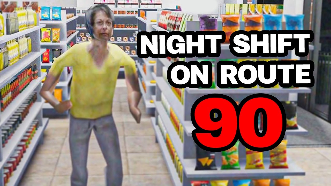 Anh thu ngân ở cây xăng BẤT ỔN... (Roblox Night Shift On Route 90 ...