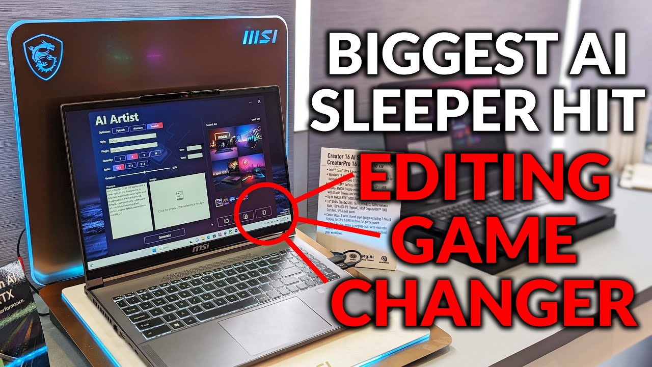 Best AI Everyone Missed - MSI AI Artist - Editing Game Changer - YouTube
