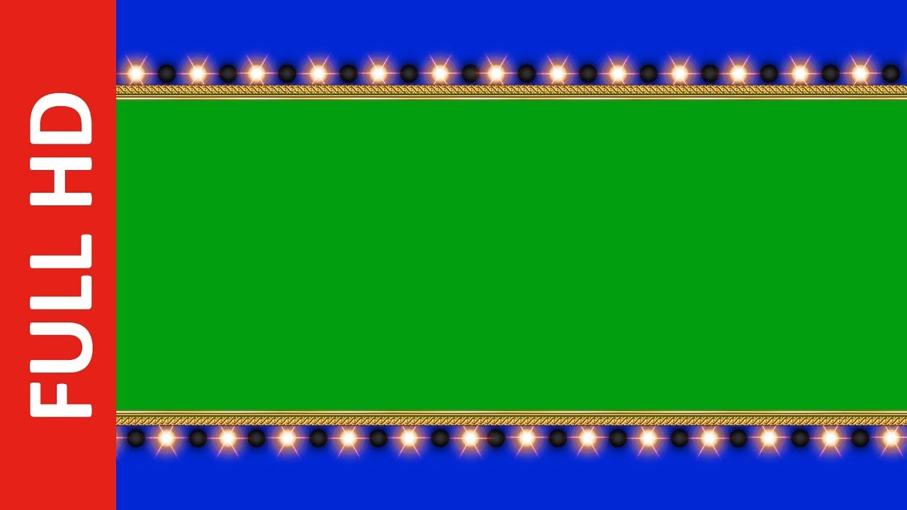 Light Frames Green | Blue Screen Background - YouTube