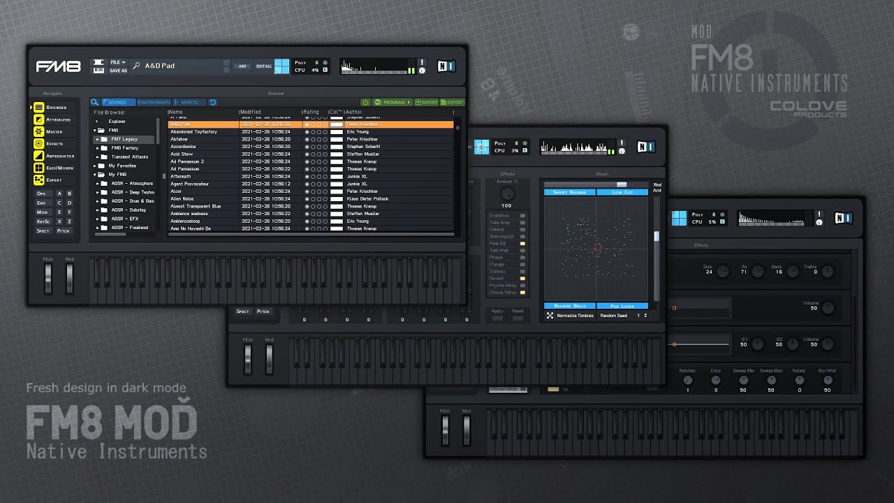 Native Instruments FM8 Mod v1.0 by COLOVE Products (WINDOWS) - YouTube
