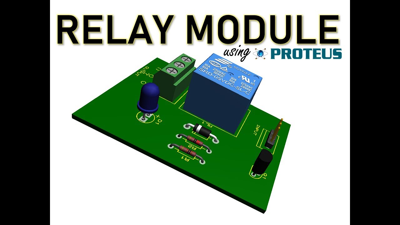 Skematik & PCB Litar Relay - YouTube
