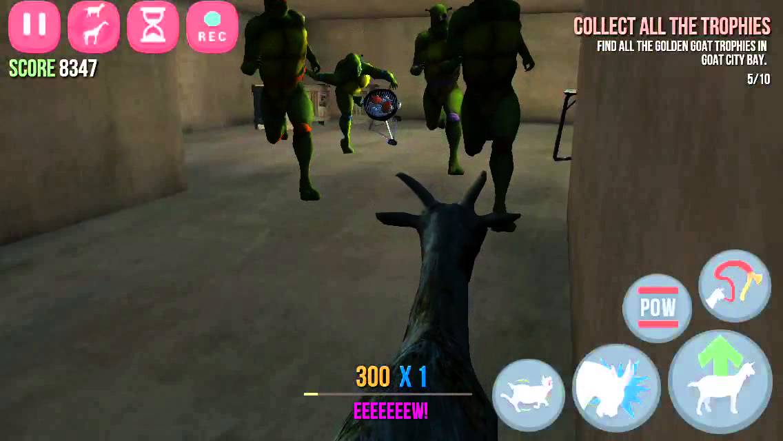[Goat Simulator] TMNT in goat simlator - YouTube