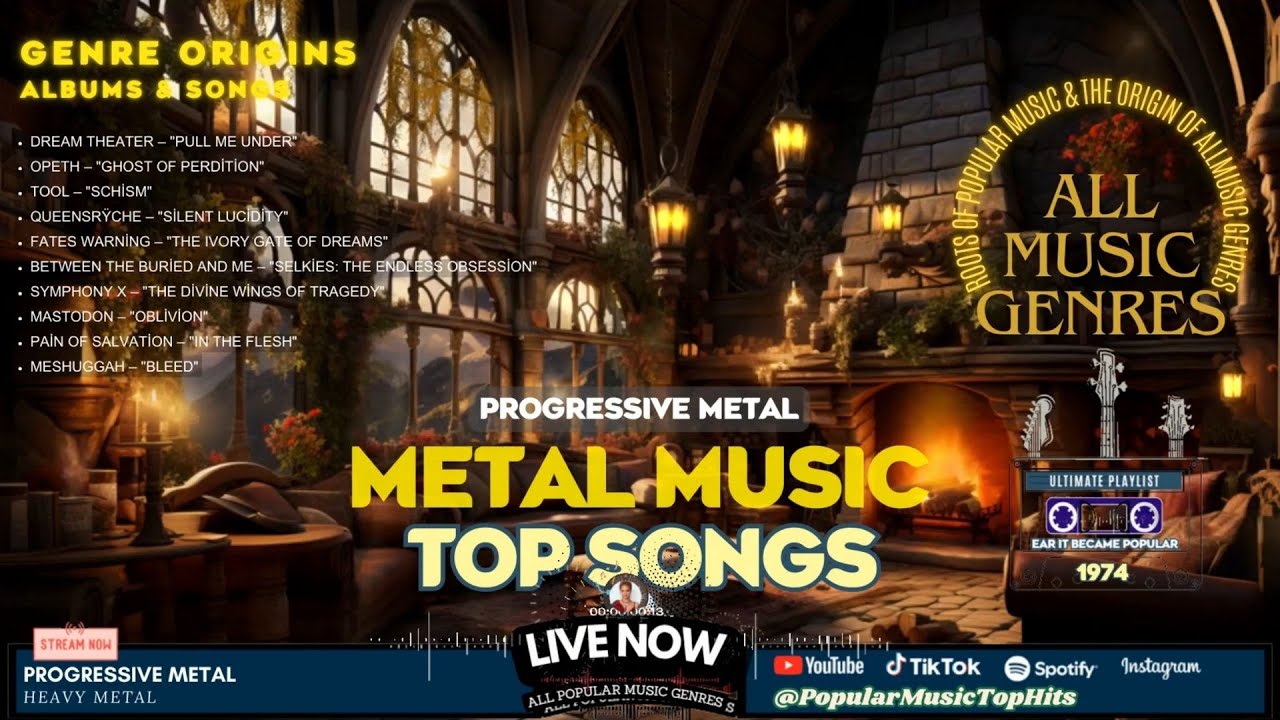 🎧 PROGRESSIVE METAL: HEAVY METAL Top Hits from 1974 to Today 🎶 ...