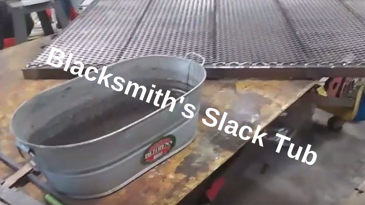 Blacksmith's Slack Tub (Quench Tub or Bucket) Mank Tank - YouTube