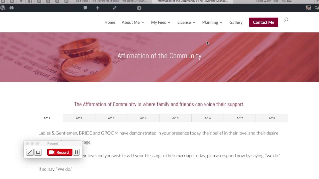 Divi Fixed Width Tabs YouTube Divi Fixed Width Tabs YouTube