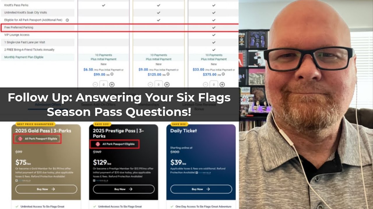 Answering Your Six Flags Season Pass Questions! - YouTube