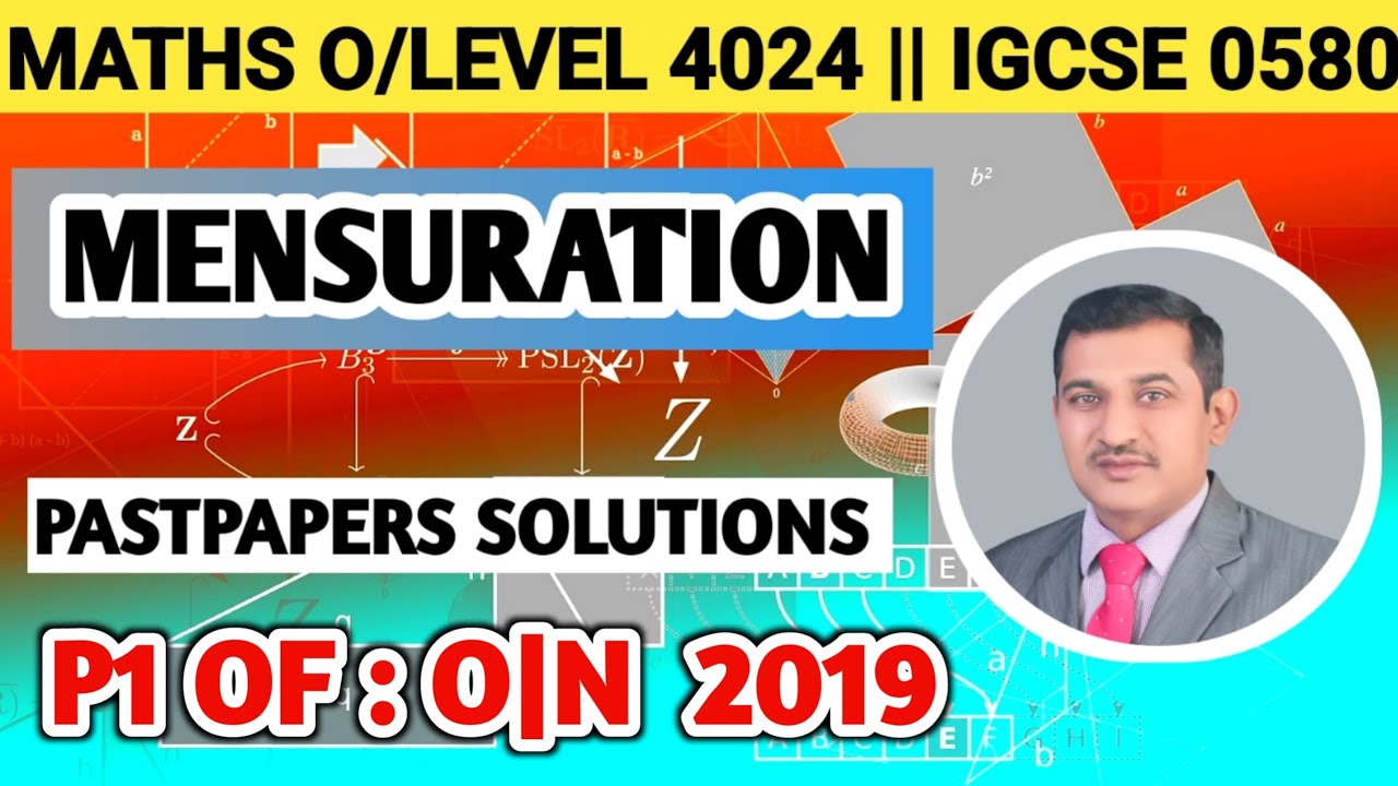MENSURATION || area & perimeter || Area and volume || O level maths ...