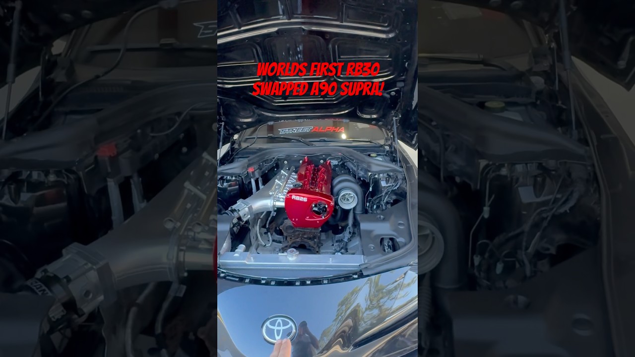 Worlds first rb30 swapped a90 Supra @StreetAlphaPodcast #belak # ...