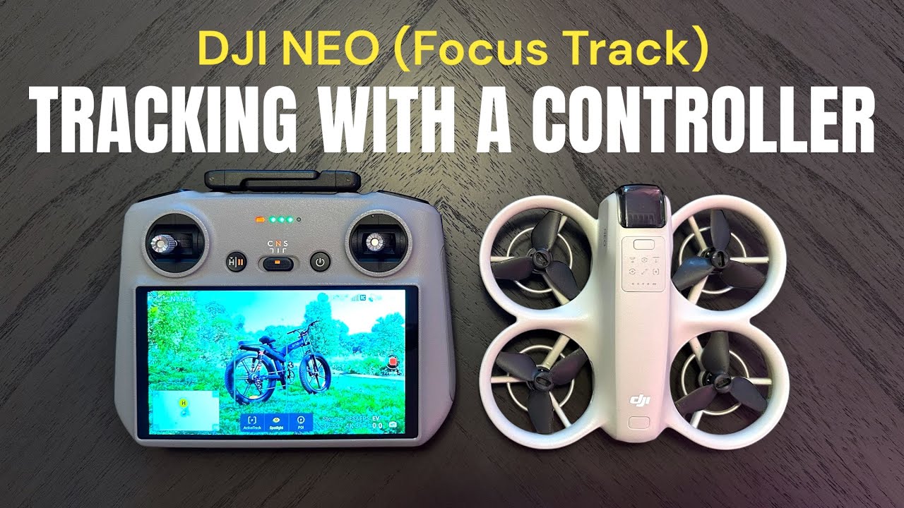DJI Neo - Tracking With A Controller Using "Focus Track" - YouTube