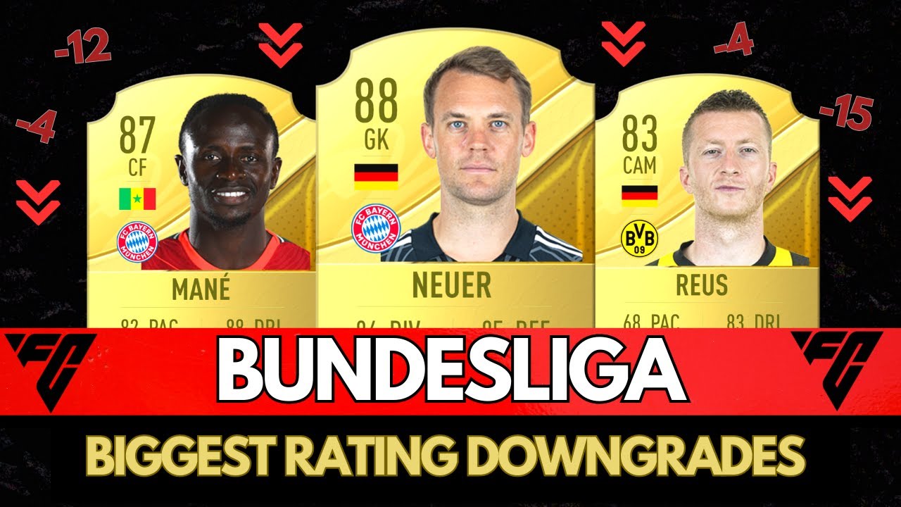 FIFA 24 | BIGGEST Bundesliga RATING DOWNGRADES (EA FC 24)! 💀😲 ft. Reus ...