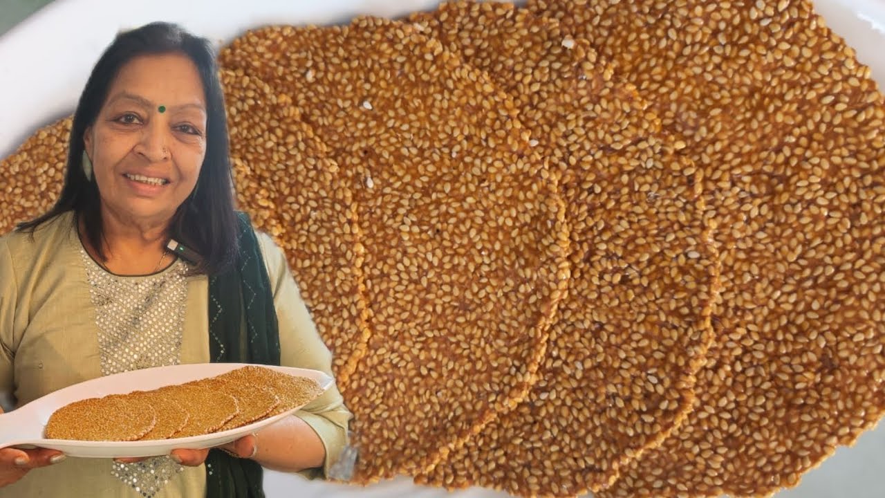 How To Make Til Ke Papad At Home / Makarsakranti Special / घर पर तिल के ...