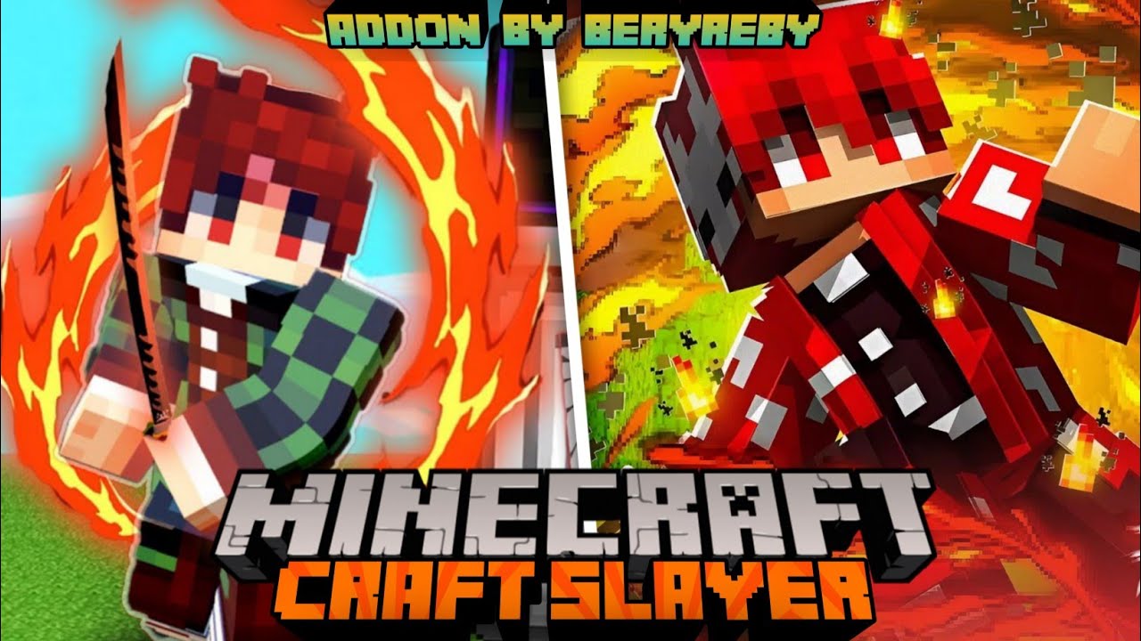 Demon Slayer Addon MCPE 1.19 || Craft Slayer Add-On V1 || Nichirin ...