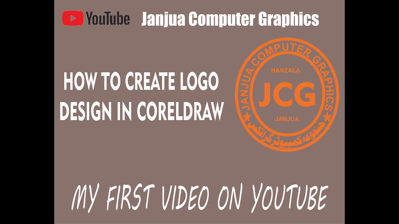 How to create logo design on coreldraw|My first video on YouTube - YouTube