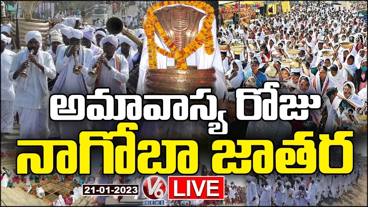Nagoba Jatara 2023 LIVE | Tribal Festival | Adilabad | V6 News - YouTube