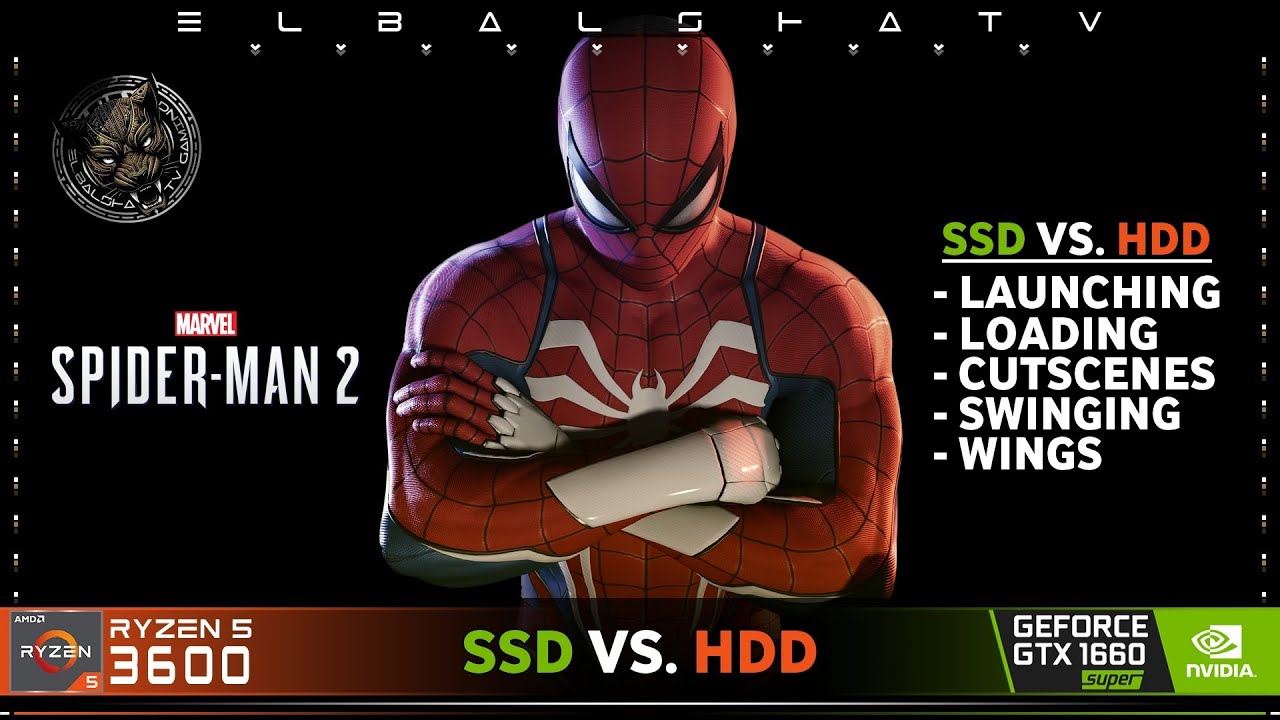 SSD vs HDD on Marvel's Spider-Man 2: GTX 1660 Super - YouTube