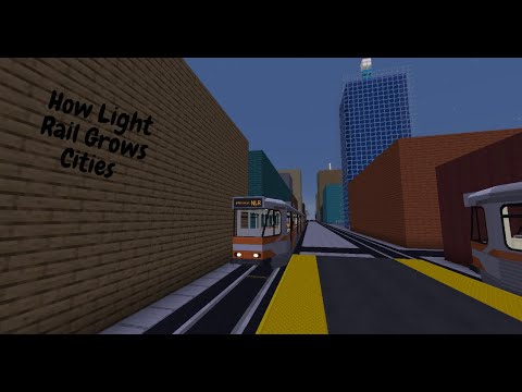 How Light Rail Grows Cities || Minecraft Scenarios - YouTube